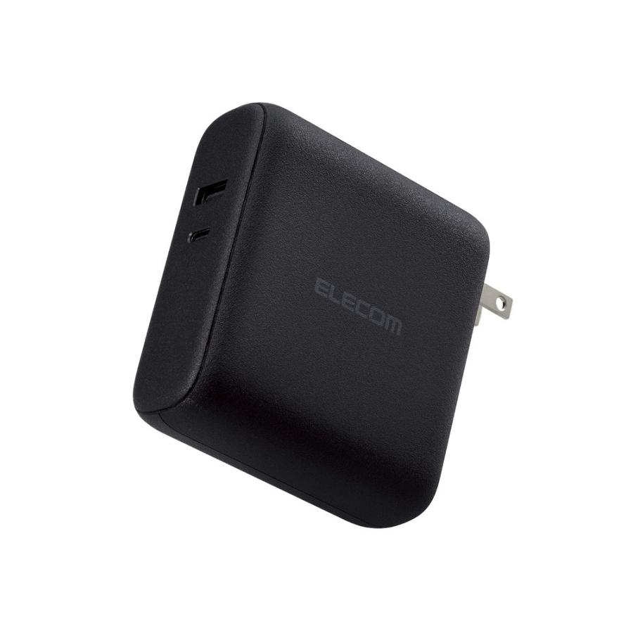 ELECOM エレコム モバイルバッテリー コンセント一体型 10000mAh 大容量 PD 20W 急速充電 出力( USB Type-C ×1 USB-A ×1)(ブラック) DE ...