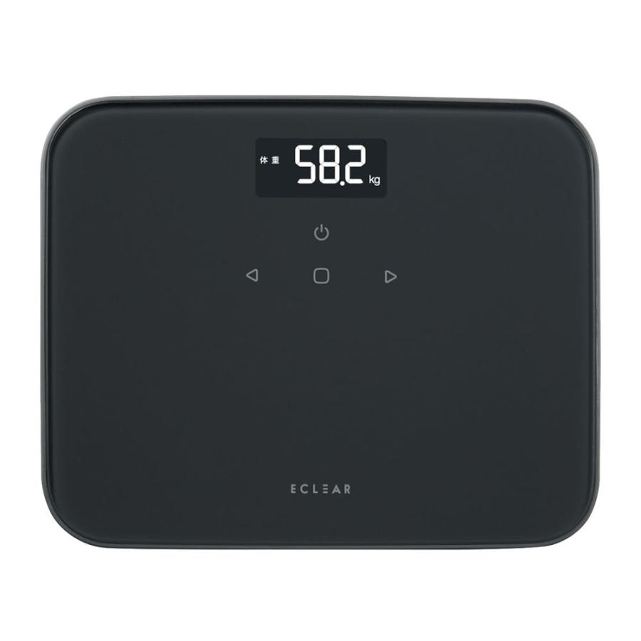 ELECOM エレコム 体重計(チャコールブラック) ECLEAR(エクリア) HCS-S02BK 返品種別A : Joshin web - 通販 - Yahoo!ショッピング
