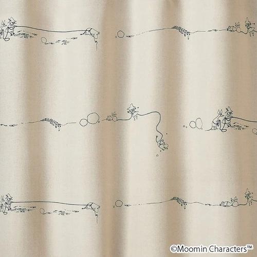 スミノエ スミノエ(SUMINOE) ムーミン/ 遮光2級ドレープカーテン 1枚入り(100×135cm・アイボリー) MOOMIN/ デニムボーダー(323-75751) A1024-100 ...
