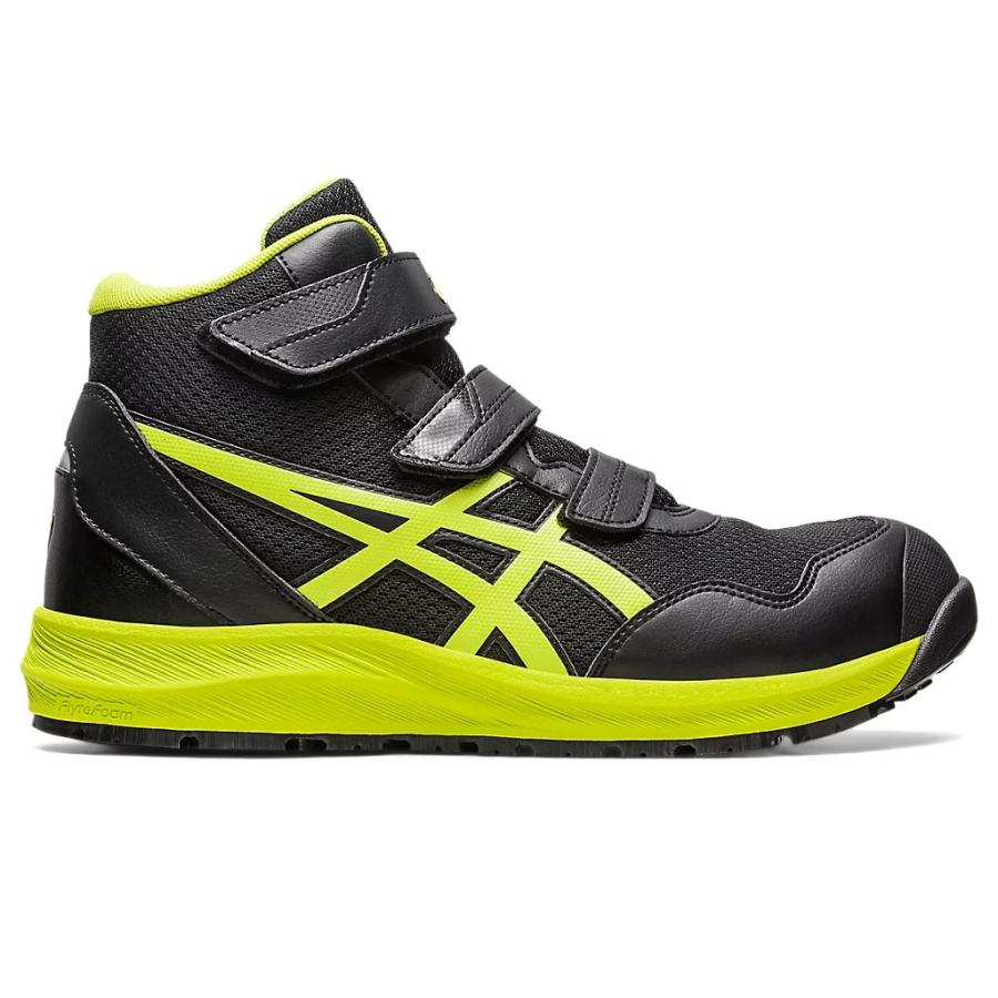 ASICS アシックス ウィンジョブ CP216 ブラックXネオンライム 26.0cm (安全靴)(JSAA規格A種認定品) 1273A076.001-26.0 返品種別B : Joshin ...