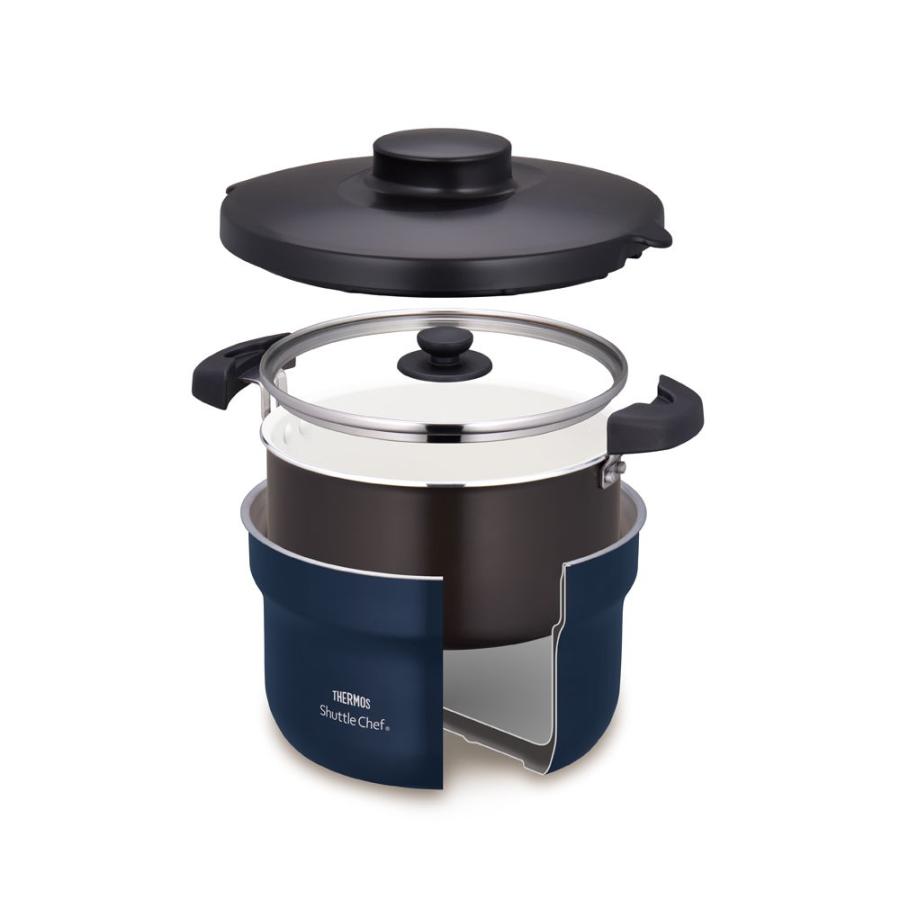 THERMOS サーモス (IH対応)シャトルシェフ 2.8L ネイビー KBJ-3002-NVY 返品種別A : Joshin web - 通販 - Yahoo!ショッピング