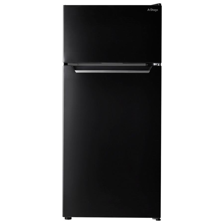 (標準設置無料 設置Aエリアのみ) A-stage 112L 2ドア冷蔵庫(直冷式)ブラック RF04A-112BK 一人暮らし 返品種別A ...