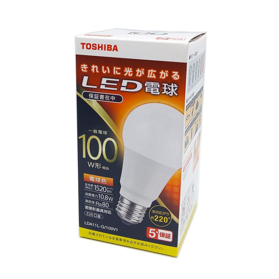 TOSHIBA（東芝） LED電球 一般電球形 1520lm(電球色相当) TOSHIBA LDA11L-G/ 100V1 返品種別A ...