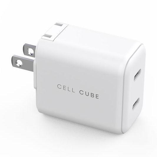 FUNMAXJAPAN(ファンマックスジャパン) CellCube AC充電器 45W USB Type-C×2ポート (白) CCAC12-WH 返品種別A : Joshin web ...