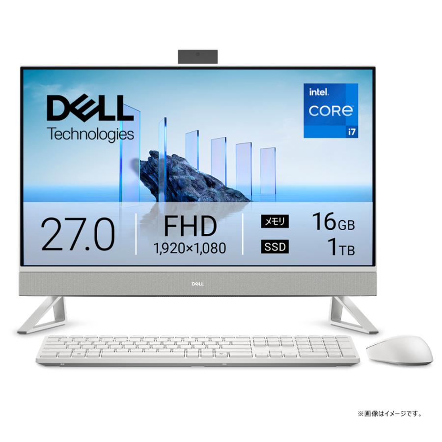 DELL DELL｜デル 27型 オールインワンデスクトップパソコン Dell 27 AIO EC27250(Core i7/ メモリ ...
