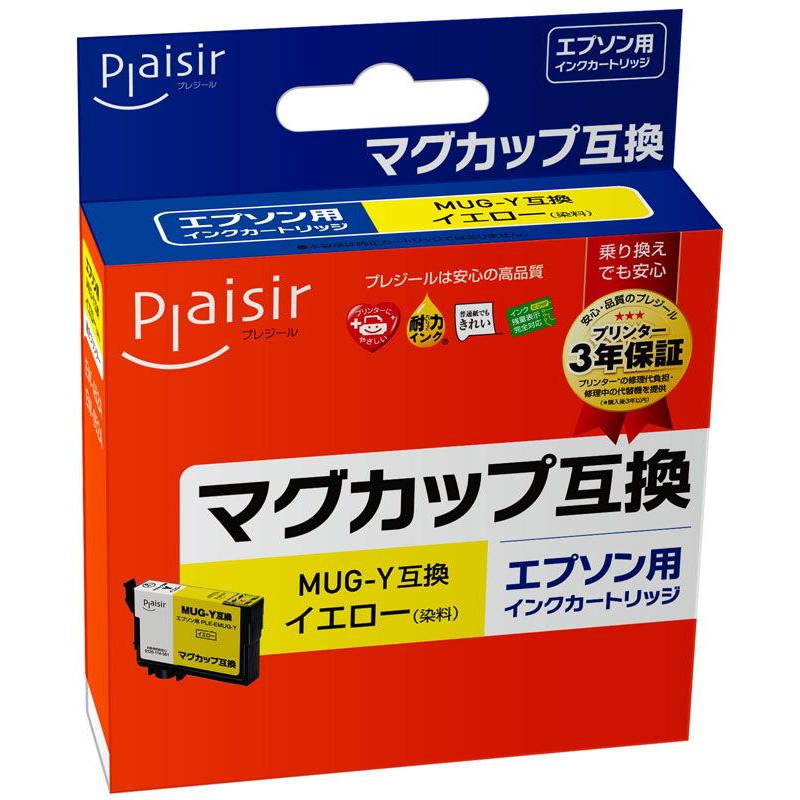 プレジール [エプソン MUG-Y 互換]インクカートリッジ(染料イエロー) Plaisir PLE-EMUG-Y 返品種別A : Joshin web - 通販 - Yahoo!ショッピング