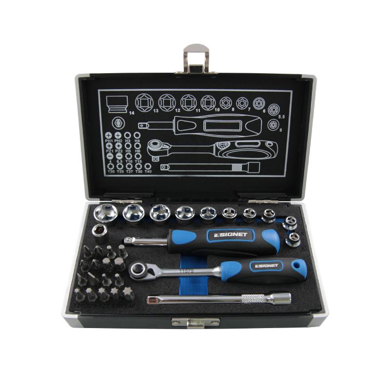 SIGNET 1/ 4DR 31PCS ショートソケット＆ビットセット (6角) シグネット 11121 返品種別B : Joshin web - 通販 - Yahoo!ショッピング