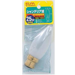 ELPA シャンデリア球 25W(フロスト) G-704H-F 返品種別A : Joshin web - 通販 - Yahoo!ショッピング