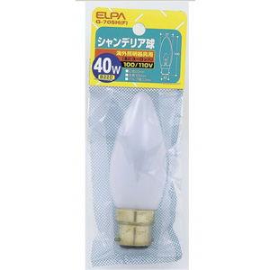 ELPA シャンデリア球 40W(フロスト) G-705H-F 返品種別A : Joshin web - 通販 - Yahoo!ショッピング