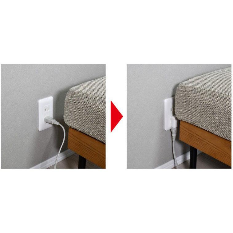 ELPA 電源タップ スペースアダプタ 縦型 A-372B(W) 返品種別A : Joshin web - 通販 - Yahoo!ショッピング