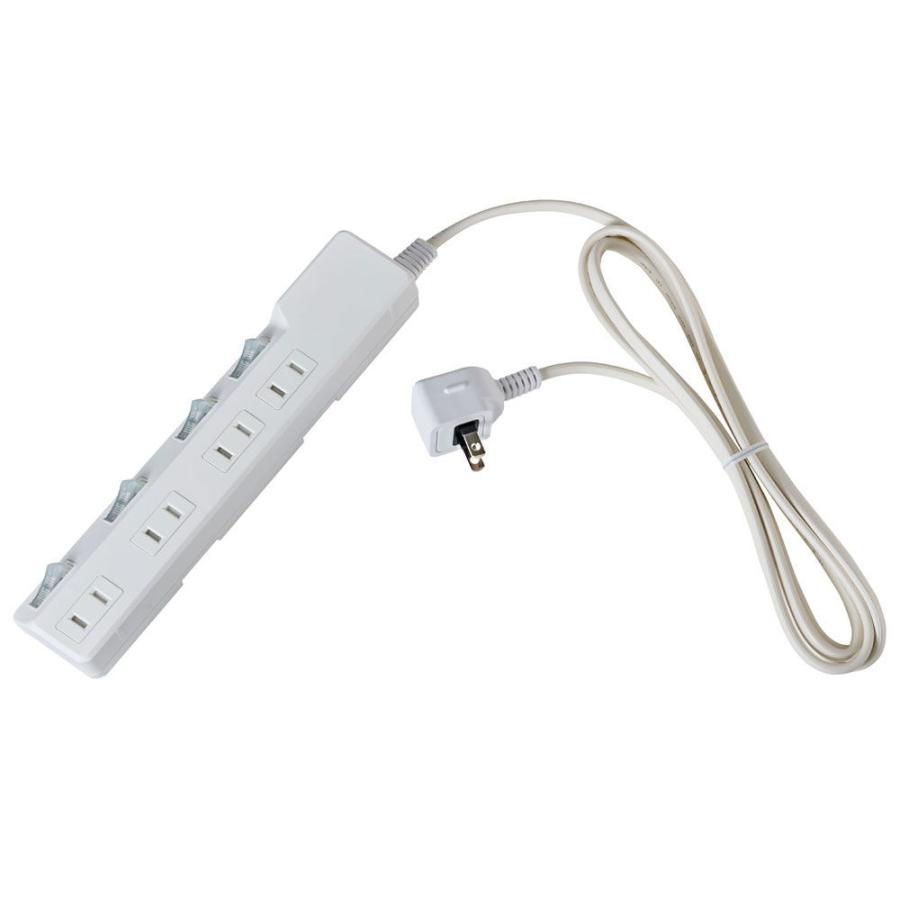 ELPA 耐雷スイッチ付タップ(ブレーカー機能付) 4個口 3m WLK-43B(W) 返品種別A : Joshin web - 通販 - Yahoo!ショッピング