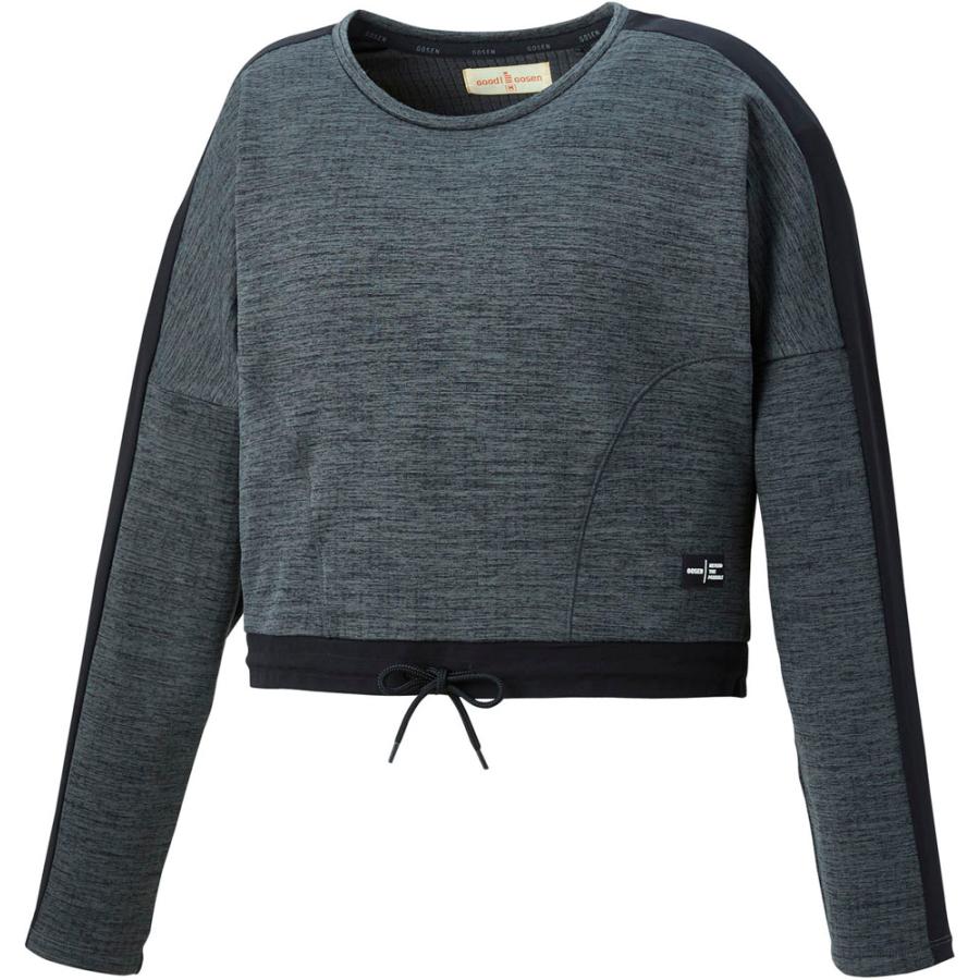 GOSEN（ゴーセン） レディース 裏起毛 ストレッチトレーナー(ブラック杢・サイズ：L) 返品種別A : Joshin web - 通販 - Yahoo!ショッピング