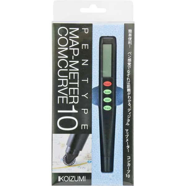 小泉測機 ペンタイプマップメータ (ブラック) KOIZUMI COMCURVE-10 ディジタルマップメーター コンカーブ10 CV-10 ...