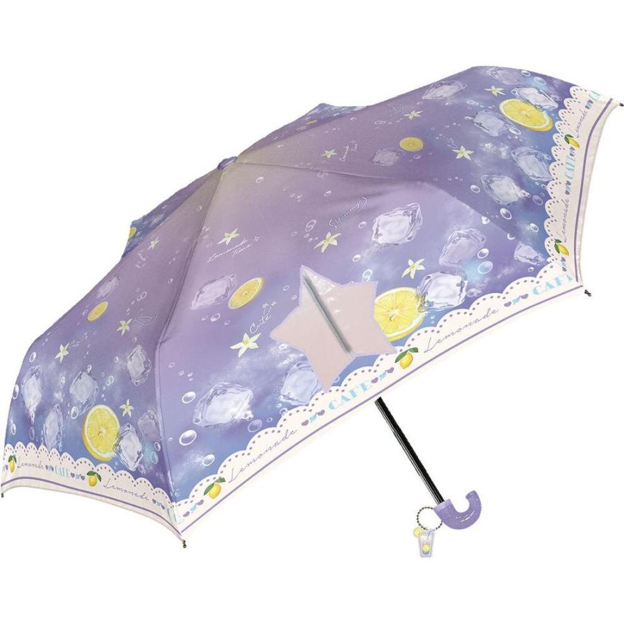 Sheil＆Sheil(シェイルシェイル) 女の子用 折りたたみ傘 50cm チャーム付き(レモネード/ グレープ) 50ORITATAMI ...