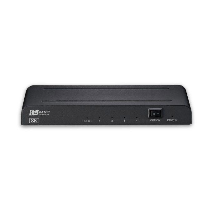 RATOC Systems（ラトックシステム） 8K60Hz/ 4K120Hz対応HDMI分配器(1入力4出力) RATOC RS-HDSP4 ...