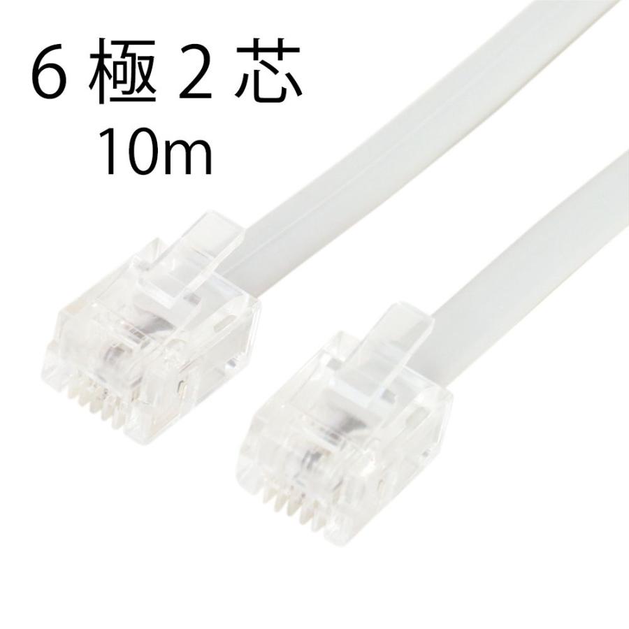 ミヨシ MCO 6極2芯 電話機コード 10m(ホワイト) DC-210/ WH 返品種別A : Joshin web - 通販 - Yahoo!ショッピング
