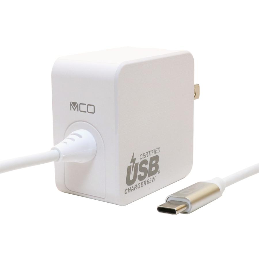 ミヨシ MCO USB PD対応 GaN USB-ACアダプタ ケーブル一体型 65W 1.5m(ホワイト) IPA-GC15AN/ WH 返品種別A : Joshin web - 通販 ...