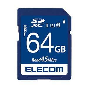 ELECOM（エレコム） エレコム｜ELECOM SDXCメモリカード 64GB Class10 UHS-I MF-FS064GU11R 返品種別A : Joshin web - 通販 ...