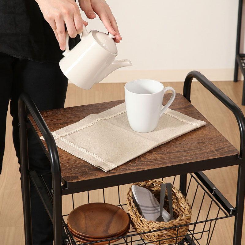 不二貿易 キッチンワゴン(ブラック/ ブラウン) FBC-01-1 15420 返品種別A : Joshin web - 通販 - Yahoo!ショッピング