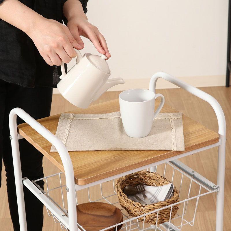 不二貿易 キッチンワゴン(ホワイト/ ナチュラル) FBC-01-1 15421 返品種別A : Joshin web - 通販 - Yahoo!ショッピング