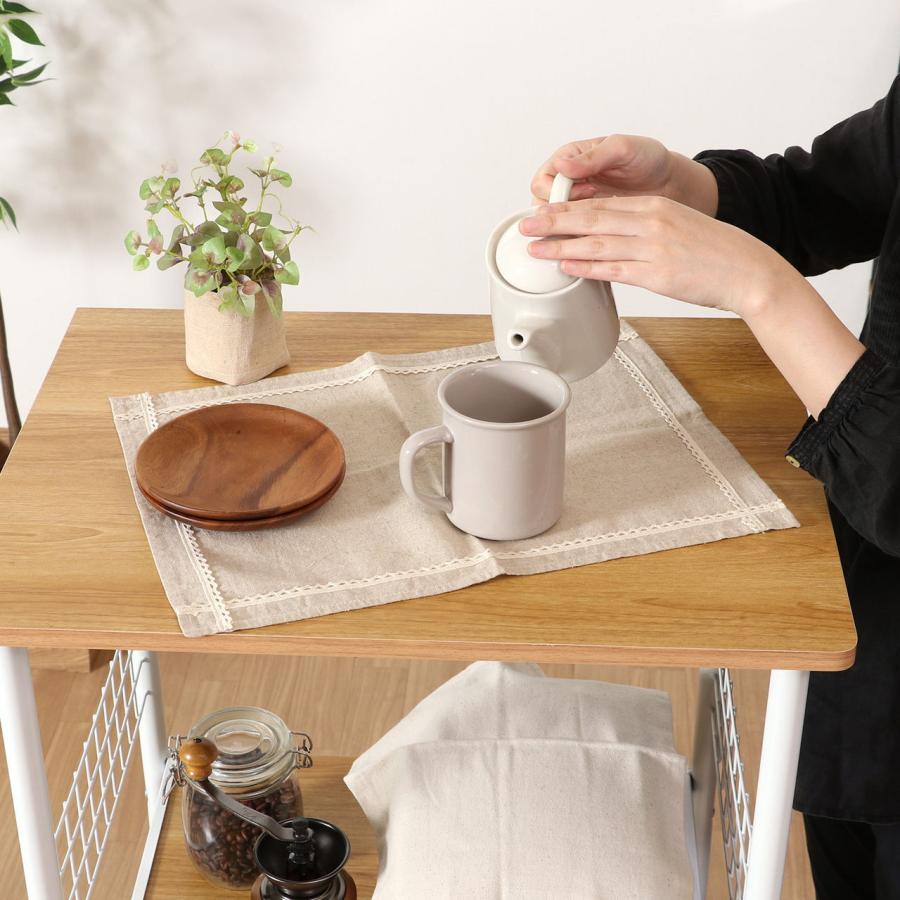 不二貿易 レンジワゴン(ホワイト×ナチュラル) コロコロ動くたっぷり収納キッチンワゴン レンジワゴン FBC-9812 WH/ NA 15422 返品種別A : Joshin web - 通販 ...