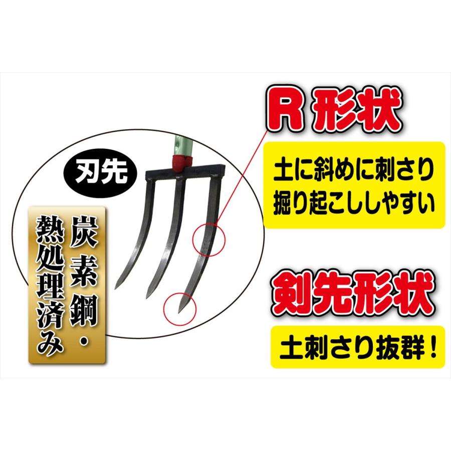 浅香工業 金象 土起こしフォーク(3本爪) 農作業用品 79813 返品種別B : Joshin web - 通販 - Yahoo!ショッピング