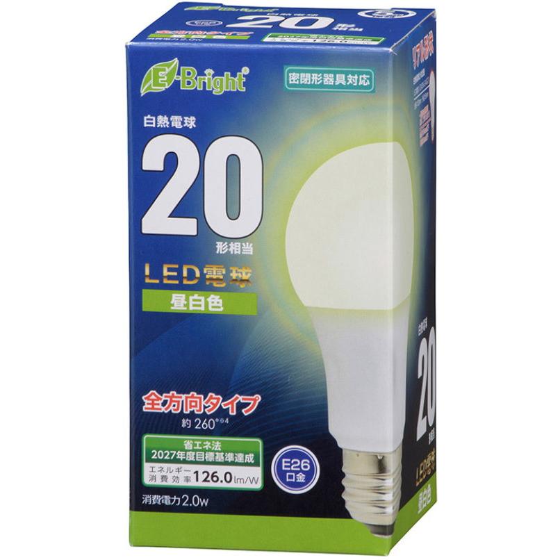 OHM オーム LED電球 一般電球形 252lm(昼白色相当) LDA2N-G AG27 返品種別A : Joshin web - 通販 - Yahoo!ショッピング