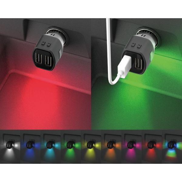 星光産業 12V/ 24V対応 ライトUSBポート(USB出力：各ポート5V/ 2.4A 2ポート合計4.8A) EXEA EM-177(セイコウサンギョウ) 返品種別A ...