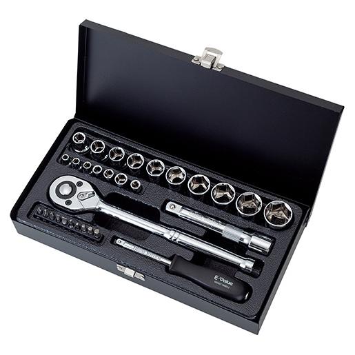 藤原産業 E-Value ソケットレンチセット 差込角6.35・12.7mm(入組数30pcs) ESR-2430M 返品種別B : Joshin web - 通販 - Yahoo!ショッピング