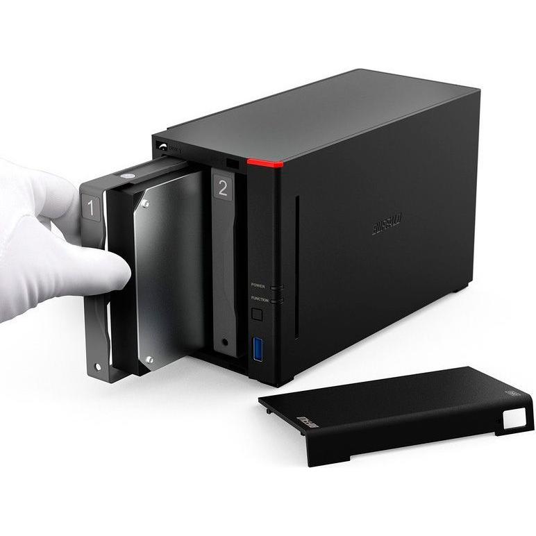 BUFFALO ネットワーク対応ハードディスク(NAS) 2TB(1TB×2) LinkStation 2.5GbE搭載 高速モデル LS720Dシリーズ(RAID 0/ 1対応 ...