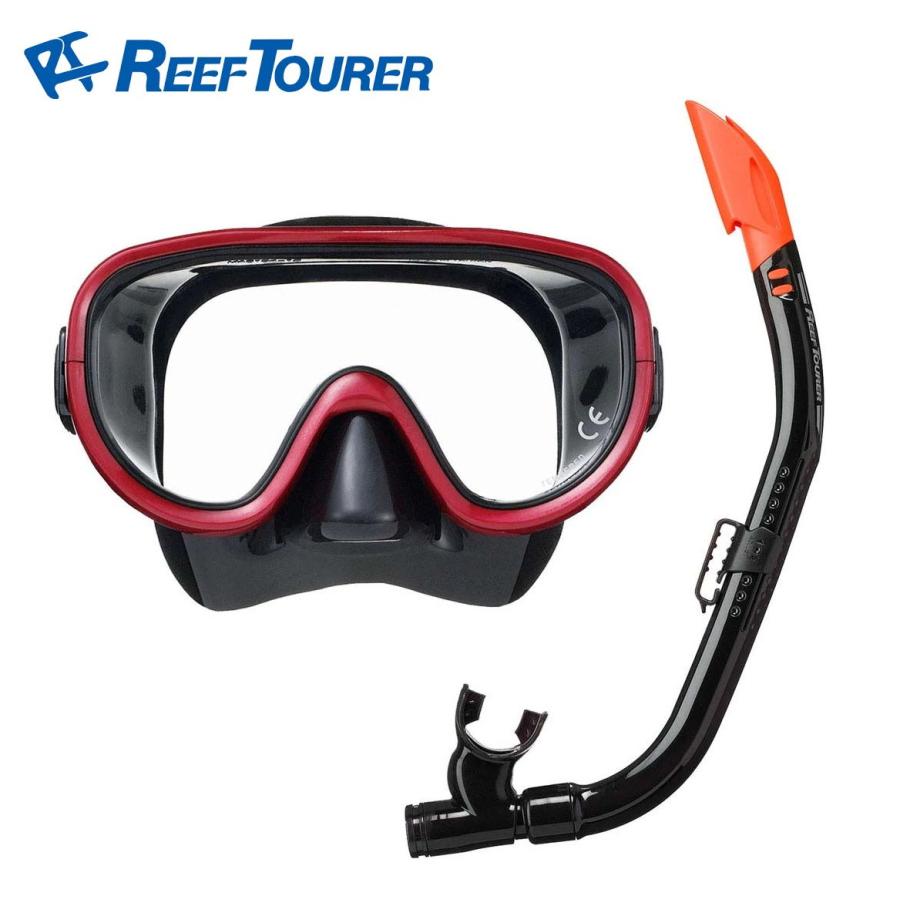 REEF Reef Tourer(リーフツアラー) シュノーケリング 2点セット(ブラックメタリックレッド) 返品種別A : Joshin web - 通販 - Yahoo!ショッピング