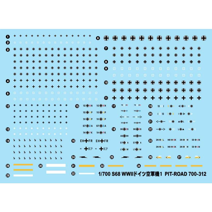 ピットロード 1/ 700 WWII ドイツ空軍機セット1(S68)プラモデル 返品種別B : Joshin web - 通販 - Yahoo!ショッピング