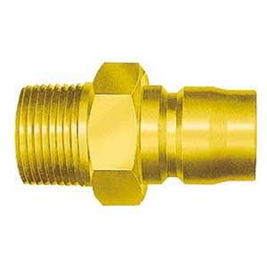 日東工器 TSPカプラ TPM型(めねじ取付用プラグ) 相手側取付ネジサイズRc1 真ちゅう鋼製 中圧・汎用型 雌ネジ取付用プラグ 8TPM ...