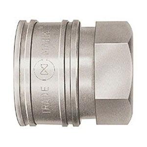 日東工器 TSPカプラ TSF型(おねじ取付用ソケット) 相手側取付ネジサイズR1/ 4 ステンレス鋼製 中圧・汎用型 雄ネジ取付用ソケット 2TSF(SUS304) 返品種別B ...