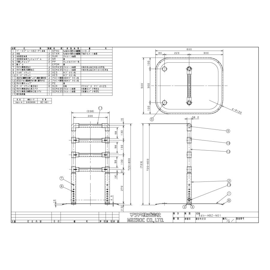 マツ六 たよレール・スタンダード 品番：BZ-N01 :0403-6060:ジュールプラスYahoo!店 - 通販 - Yahoo!ショッピング