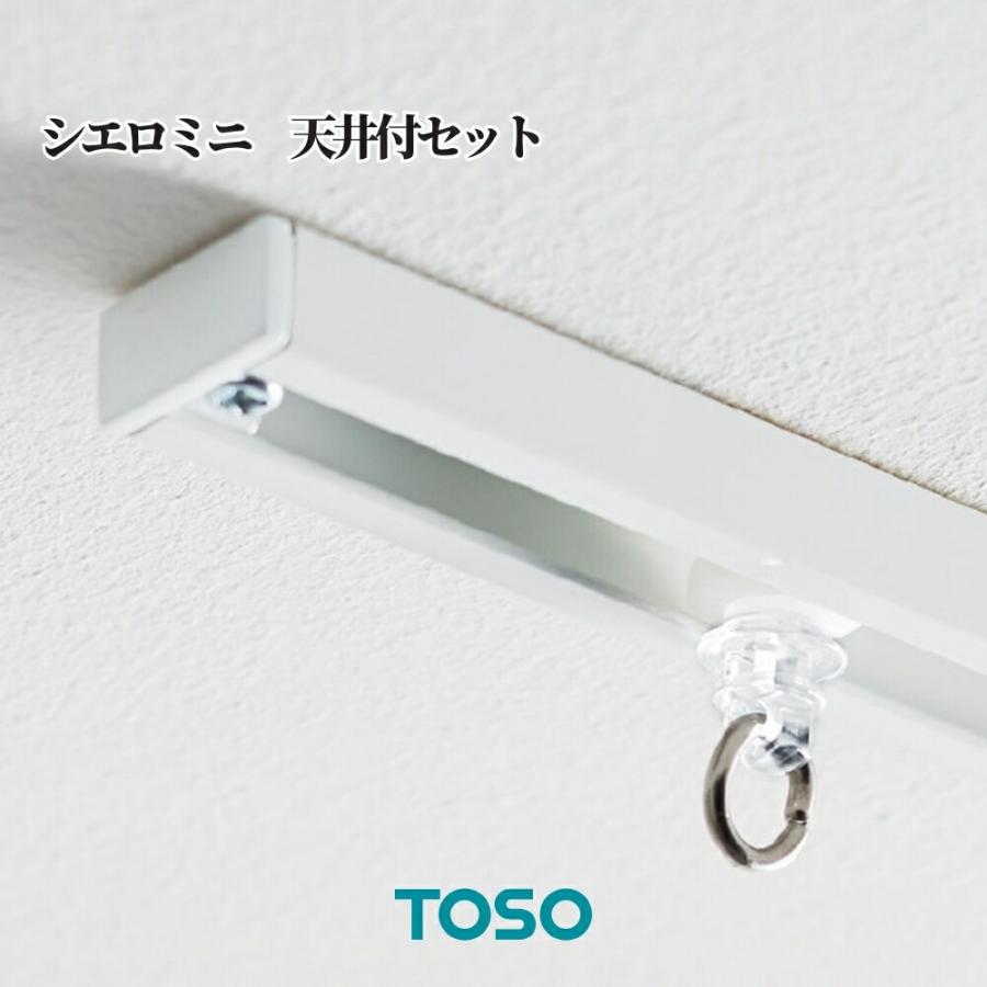 カーテンレール コンパクト 小窓 おしゃれ 内装 DIY 取り付け TOSO シエロミニ 天井付セット サイズ1m 全2色 : ジュールプラスYahoo!店 - 通販 - Yahoo!ショッピング