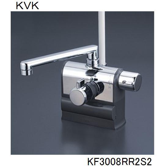 KVK 浴室用 KF3008RR2S2 デッキ形サーモスタット式シャワー 右ハンドル仕様 240mmパイプ付 : ジュールプラスYahoo!店 - 通販 - Yahoo!ショッピング