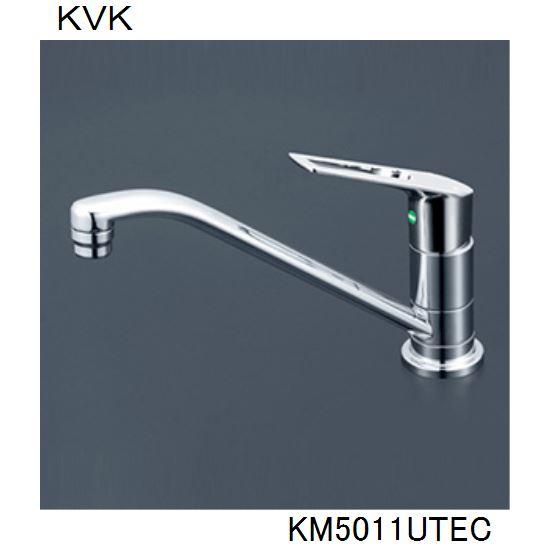 KVK キッチン用 KM5011UTEC 取付穴兼用型・シングル混合栓 : ジュールプラスYahoo!店 - 通販 - Yahoo!ショッピング