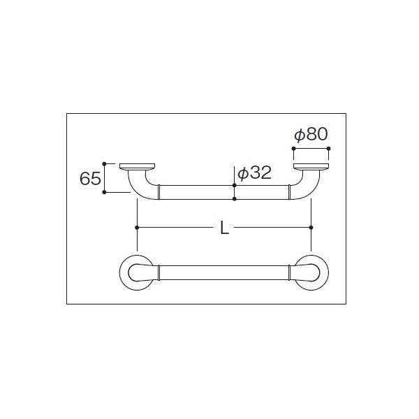 TOTO インテリア・バーFシリーズ UB後付けタイプ I型 ソフトメッシュ 品番:TS136GU6 全2色 風呂 手摺 介護 補助 組立済 バス 滑り止め 浴室 手すり :TS136GU6 ...