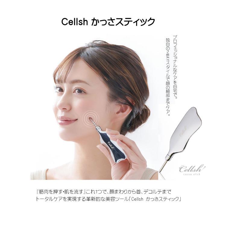 2WAYスタイル Cellsh かっさスティック 筋肉を押す 肌を流す 顔まわり デコルテ ポイント ストレート・アーチ・ダブルの3種類 リラックス 風呂 携帯 ギフト : ジャーニーshop ...