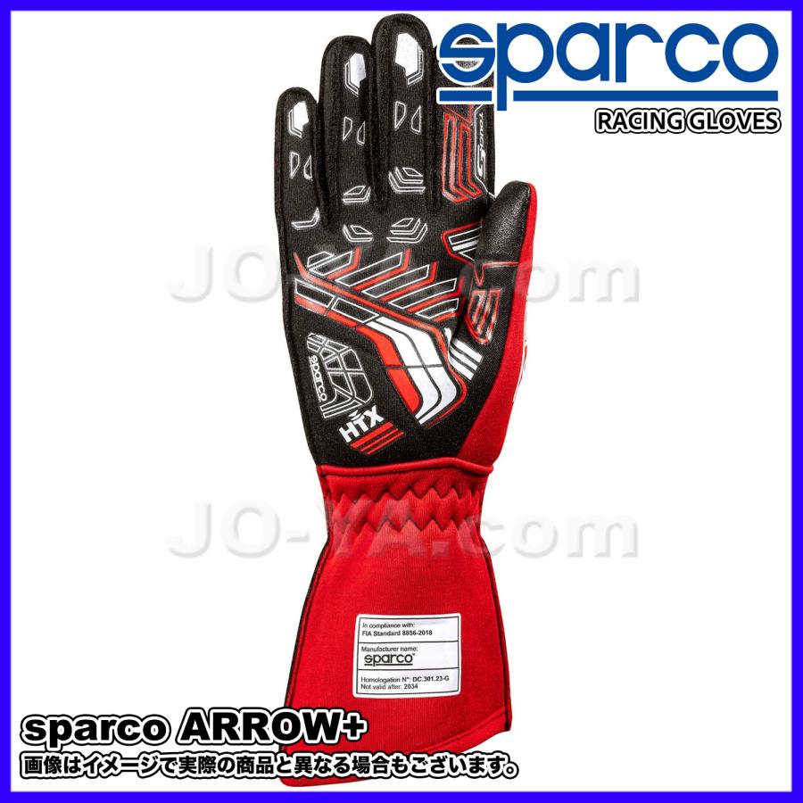 sparco (スパルコ) レーシンググローブ ARROW+ (アロープラス) サイズ09 カラー レッドブラック 00131909RSNR ...