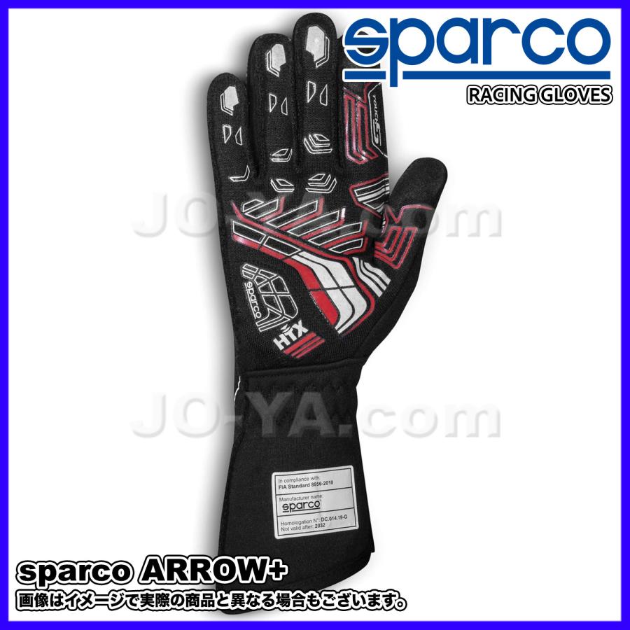 sparco (スパルコ) レーシンググローブ ARROW+ (アロープラス) サイズ10 カラー ブラックホワイト 00131910NRBI ...