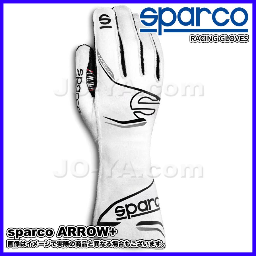 sparco (スパルコ) レーシンググローブ ARROW+ (アロープラス) サイズ11 カラー ホワイトブラック 00131911BINR ...