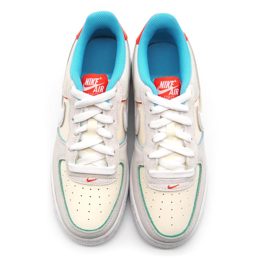 NIKE（ナイキ） 【並行輸入品】ナイキ エアフォース1 BG ペールアイボリー/マルチカラー レディース対応サイズ NIKE AIR ...