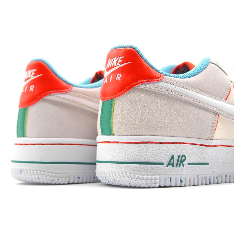 NIKE（ナイキ） 【並行輸入品】ナイキ エアフォース1 BG ペールアイボリー/マルチカラー レディース対応サイズ NIKE AIR ...