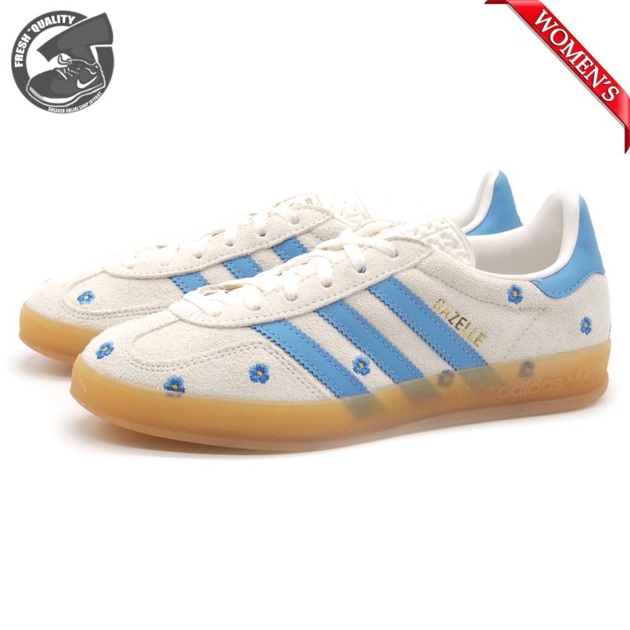 adidas アディダス ガゼル インドア W レディース ADIDAS GAZELLE INDOOR CLOWHI/LIGHTBLUE ...