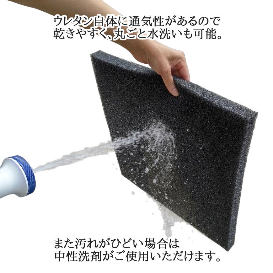 シートクッション メッシュ モルトフィルター 通気性 洗える 日本製 約42×42×3cm 高質 しっかりめ 軽い オープンセル構造 CFH-13 無地 シンプル おしゃれ 国産 ...