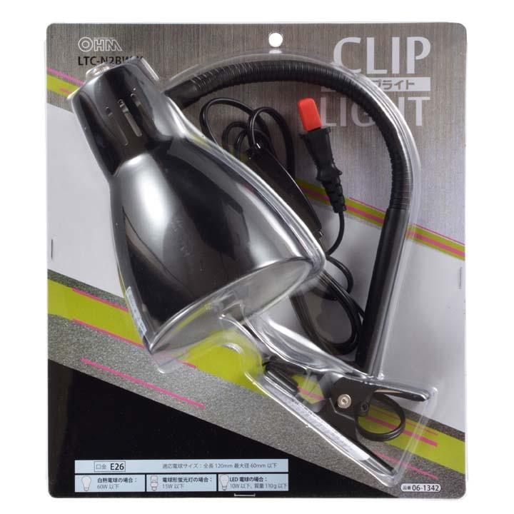 クリップライト E26 LTC-N2BW-S オーム電機 (D) : マイルーム Yahoo!店 - 通販 - Yahoo!ショッピング