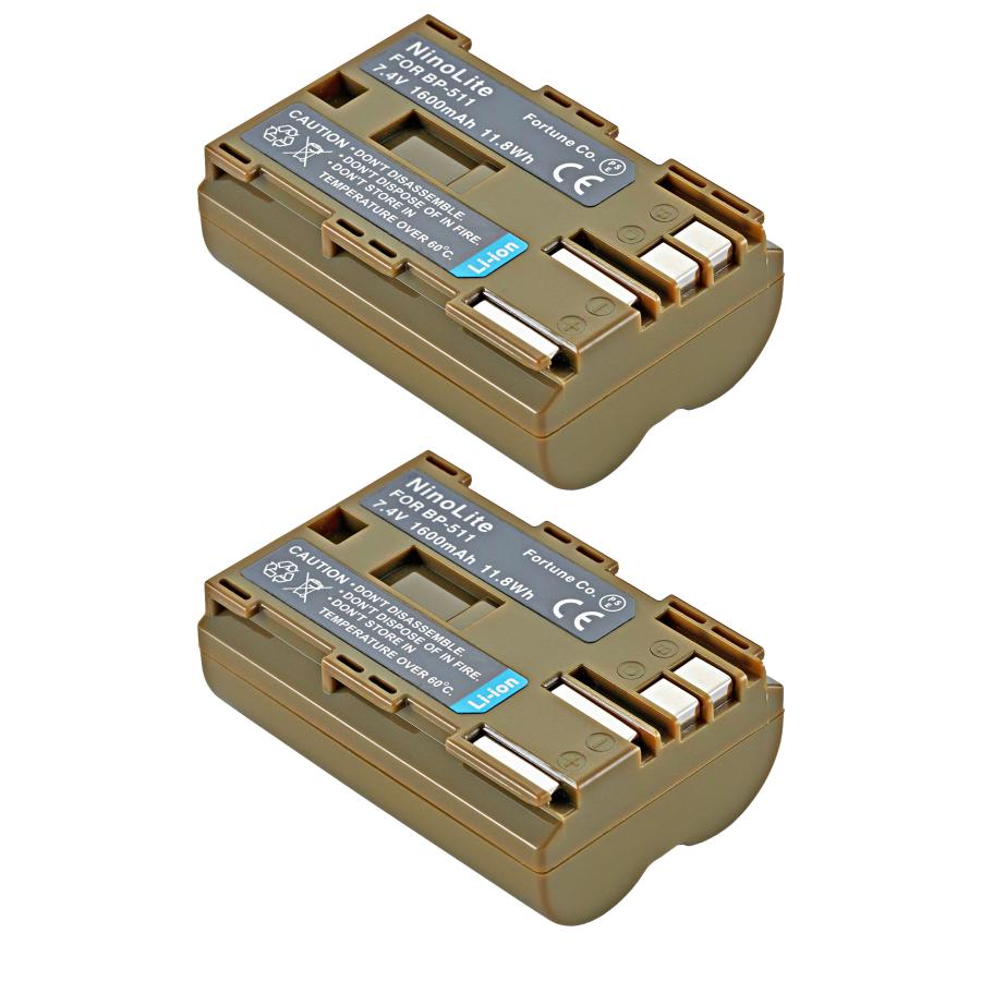 2個セット Canon BP-511A BP-514 互換バッテリー IXY DVM FV M10 FVM1 PV130 FV2 FV10 ...