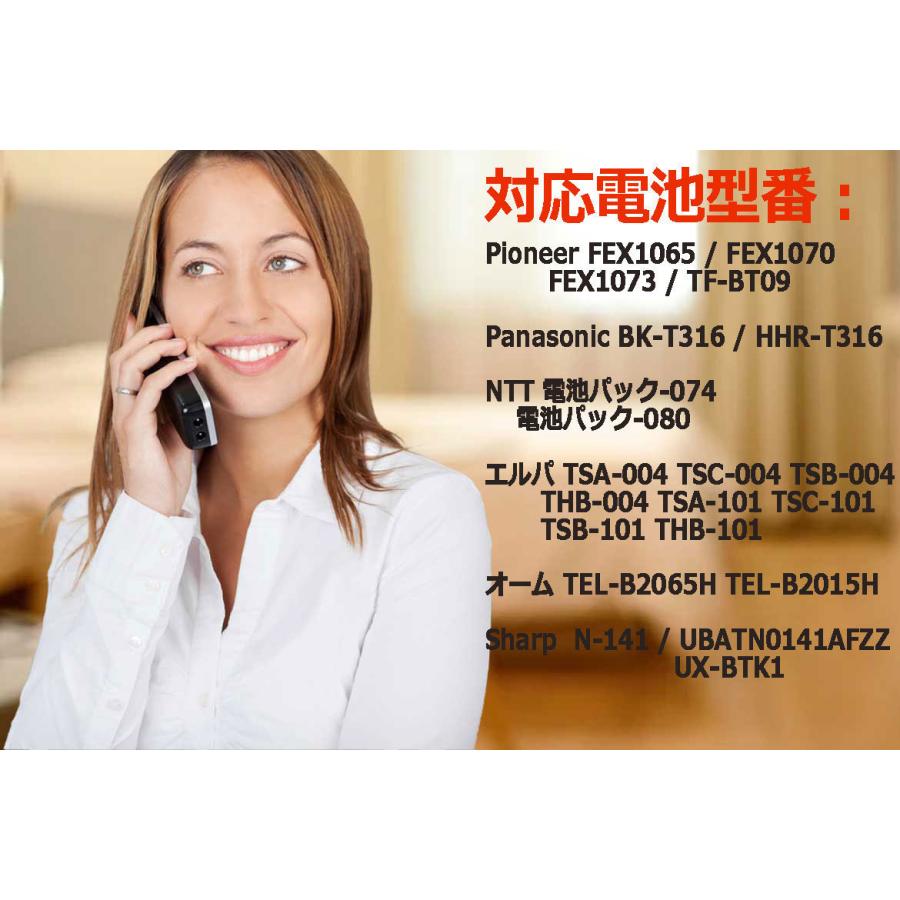 BT05q 電話子機用 互換電池 ELPA TSA-004 TSC-004 対応 他 TSB-004 THB-004 TSA-101 TSC-101等対応 互換品 バッテリー ...